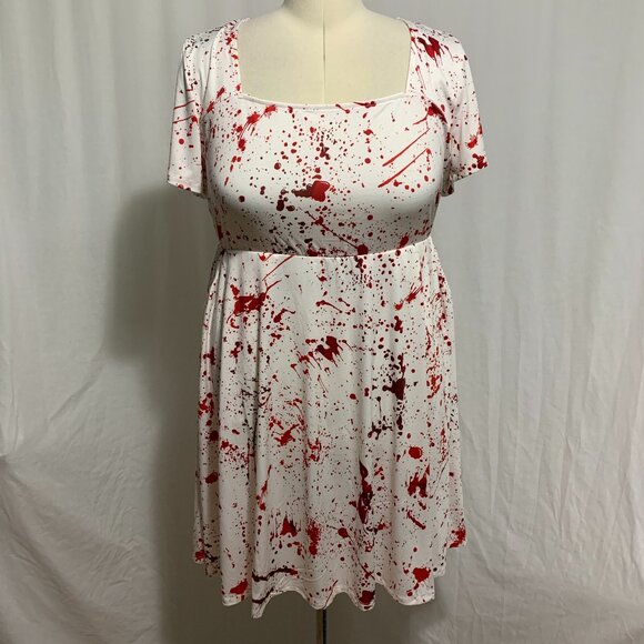 torrid | Dresses | Torrid Dress Blood Splatter Dexter Crime Scene ...
